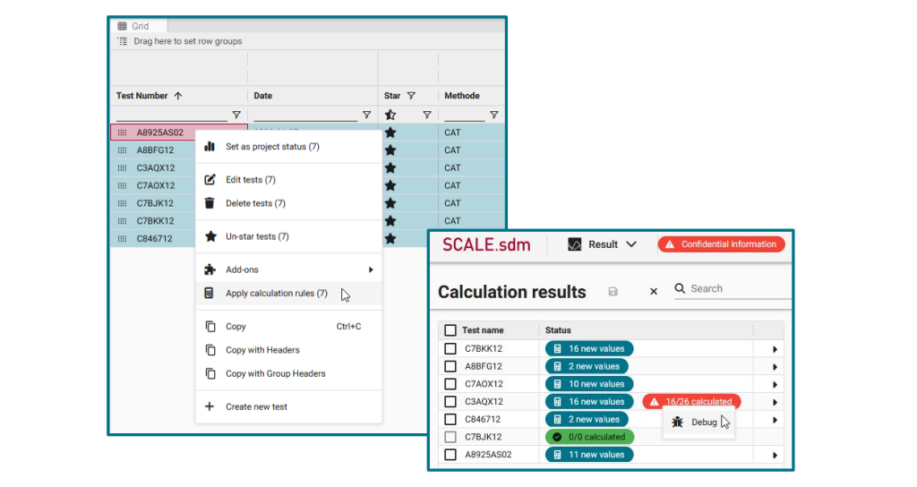 New in SCALE.sdm: Application of Calculation Rules - SCALE