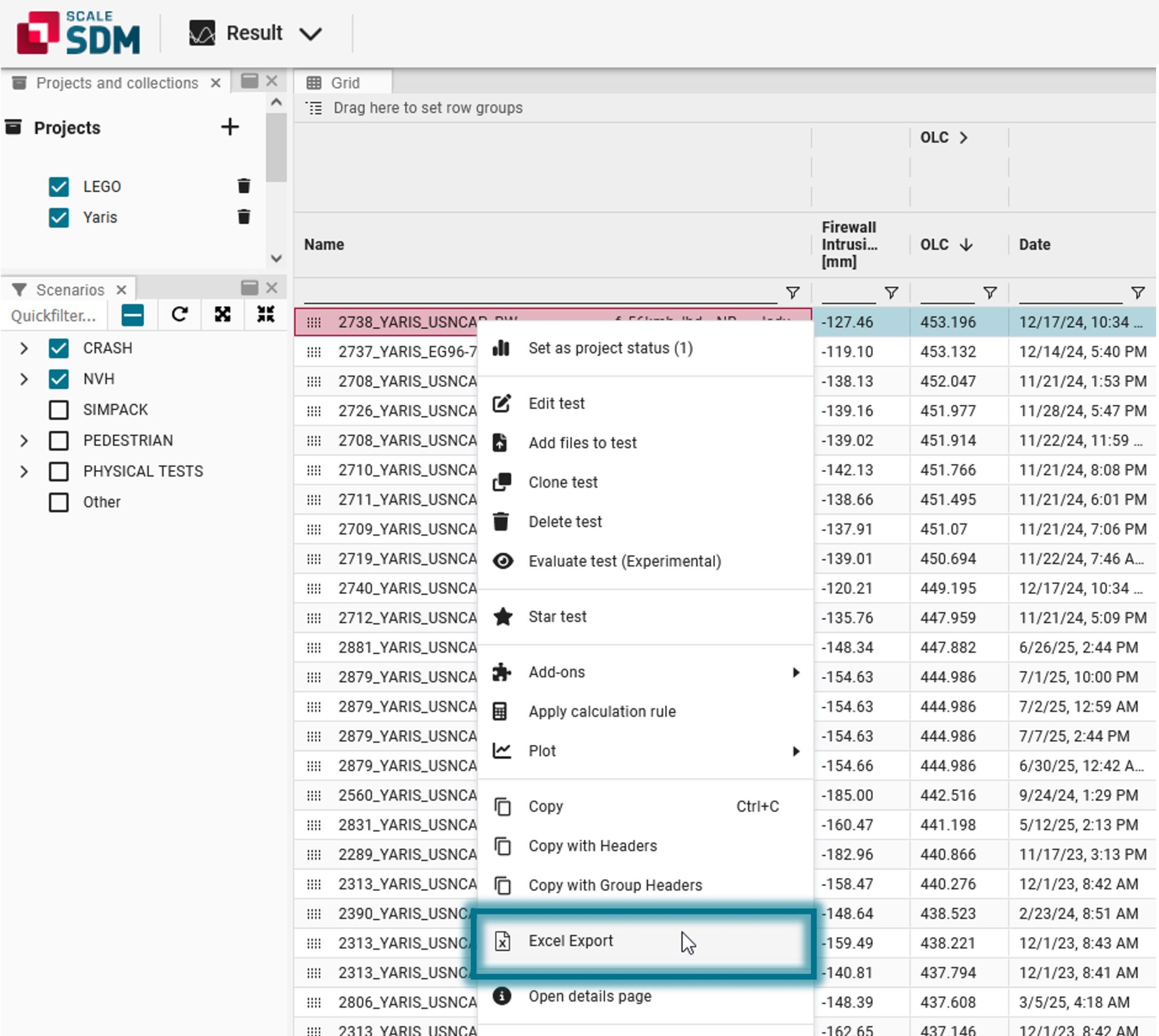 SCALE.sdm | Add-on: Excel Template Export